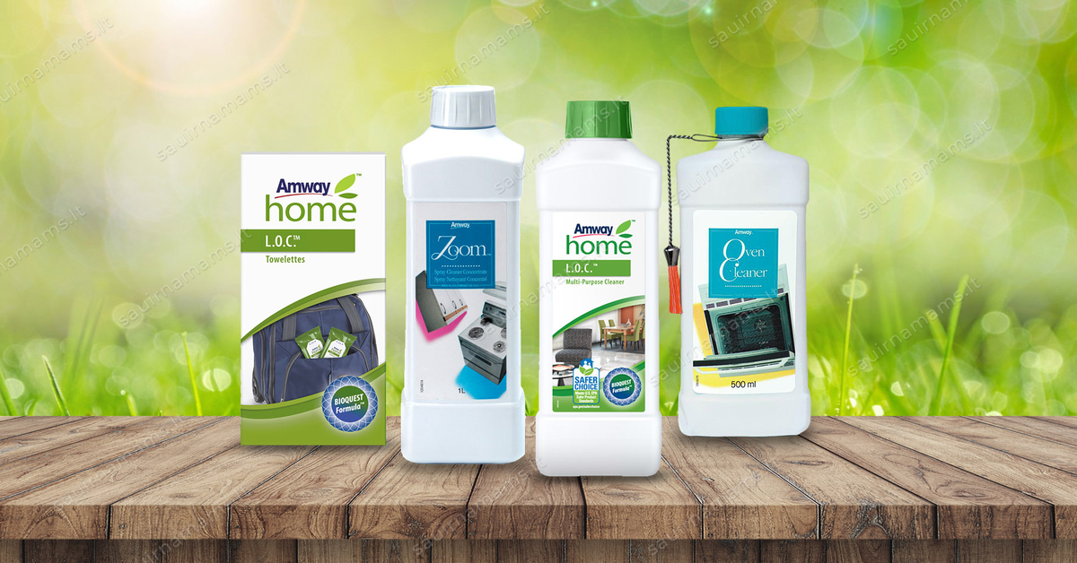 Valymo priemonės / Amway produktai / Sau ir namams - Sau ir namams